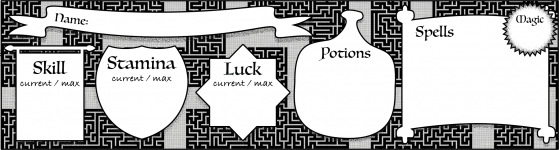 Printable Adventure Sheets for Fighting Fantasy